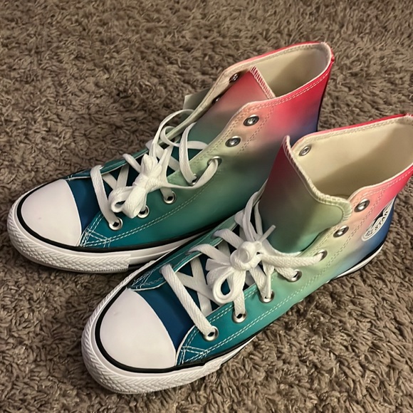 Converse | Shoes | Rainbow Hightop Converse | Poshmark